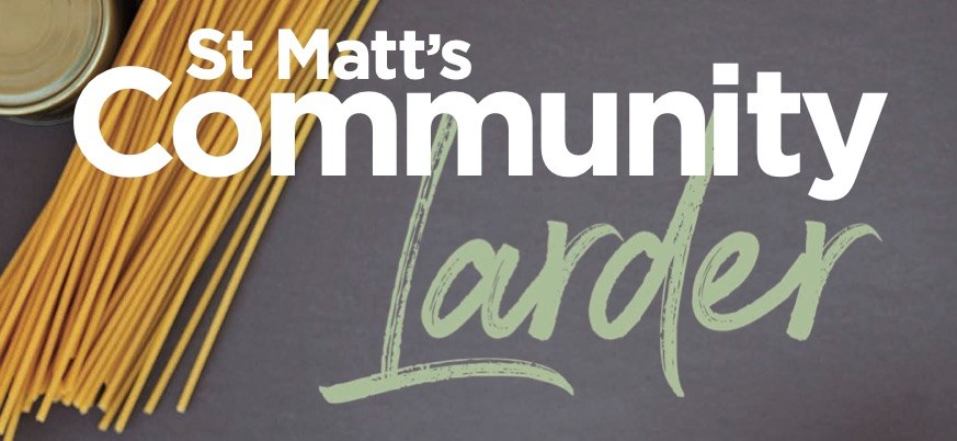 St.Matt's Church Community larder banner - St.Matt's Church